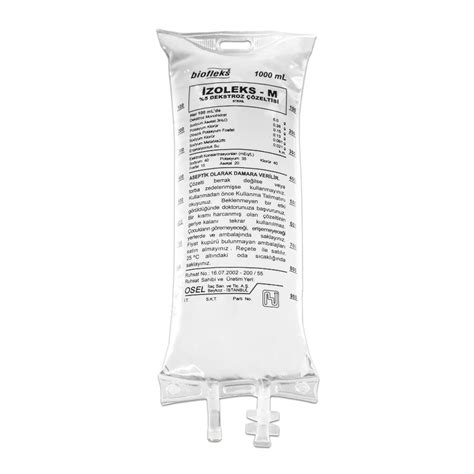 Isolyte-m %5 Dekstroz Pvc 1000 Ml(setli) Fiyatı
