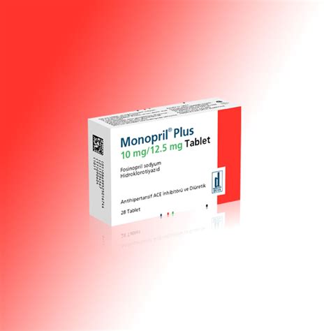 Monopril Plus 10 Mg/12.5 Mg 28 Tablet Fiyatı