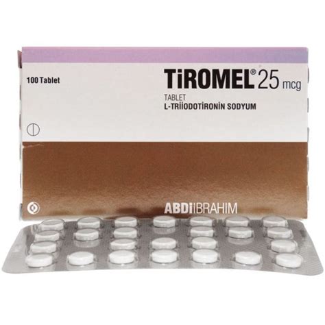 Tiromel 25 Mcg 100 Tablet Fiyatı
