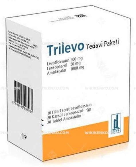 Trilevo 500 Mg + 30 Mg + 1000 Mg Tedavi Paketi Fiyatı